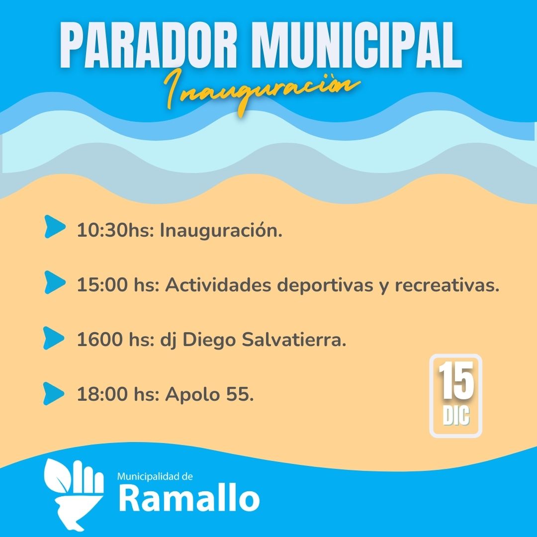 Ramallo: se inaugura el Parador Municipal - periodismosn.com.ar